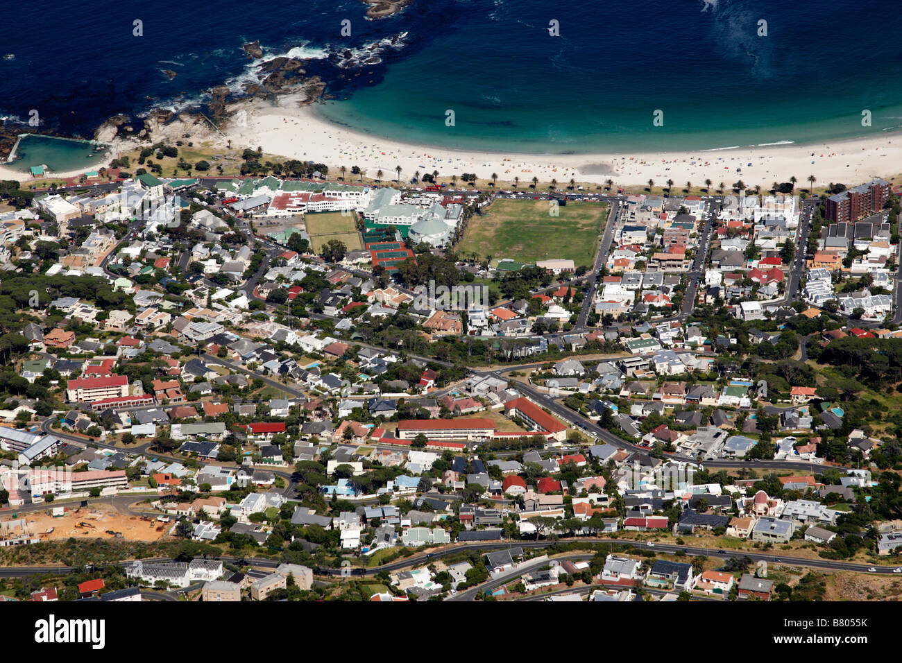 Aerial view camps bay cape hi-res stock photography and images - Alamy