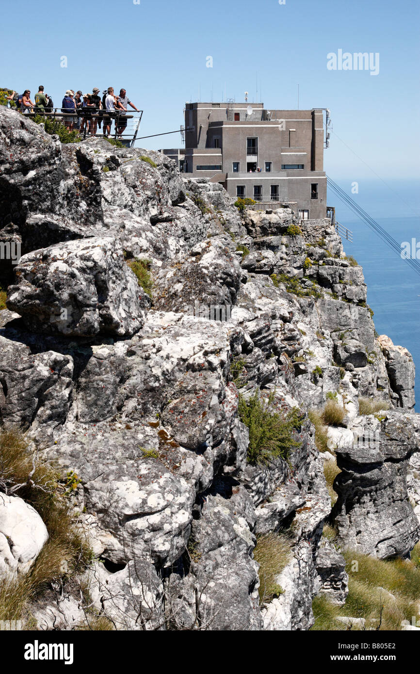 the upper cable car station on the summit of table mountain cape town ...