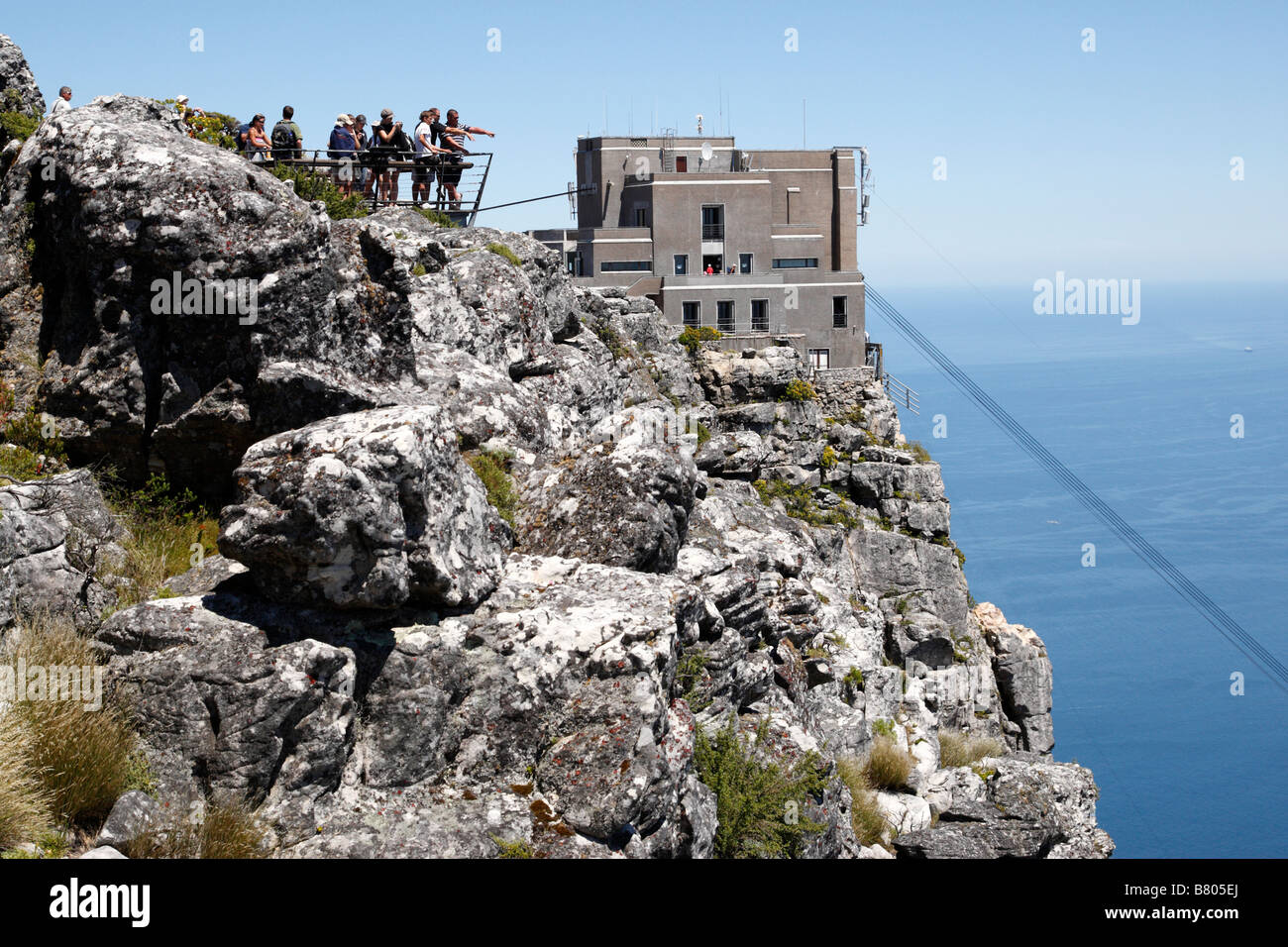 the upper cable car station on the summit of table mountain cape town ...