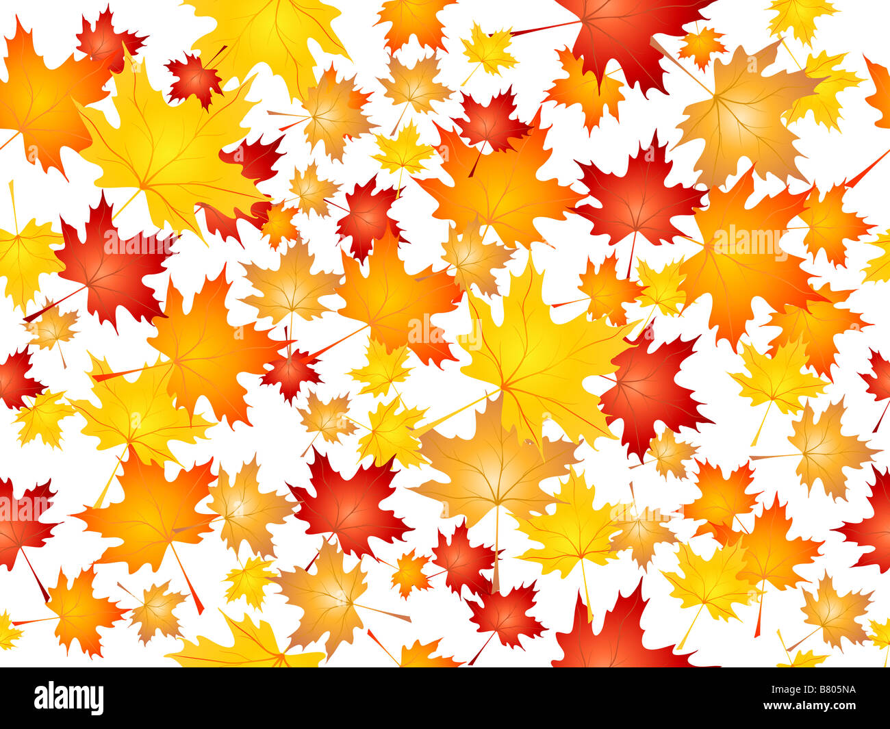 Background of falling Maple leaves Stock Photo - Alamy
