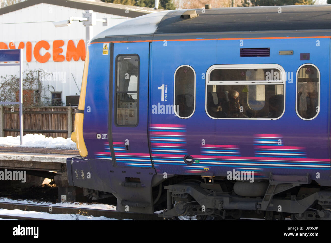 First Capital Connect Commuter Train at Huntingdon Station Stock Photo ...
