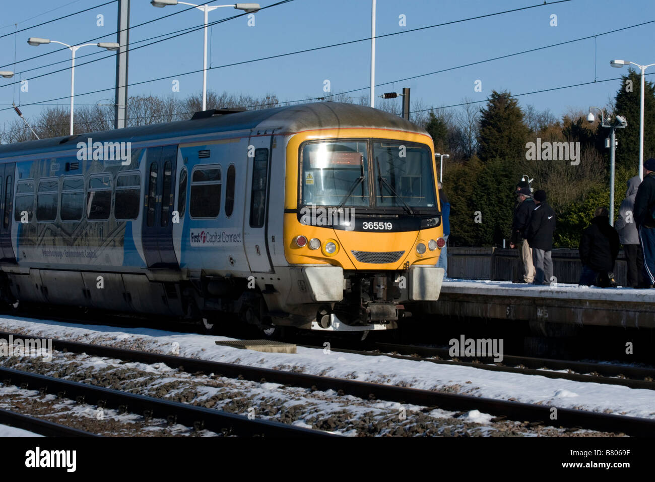 First Capital Connect Commuter Train at Huntingdon Station Stock Photo ...