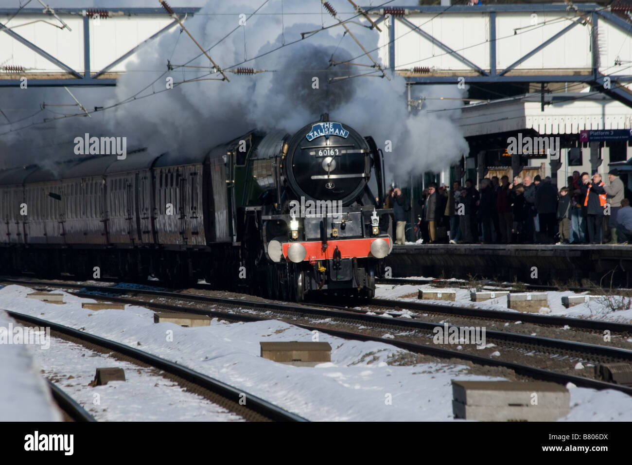 Newly Built A1 Class Steam Locomotive Tornado heads south through ...