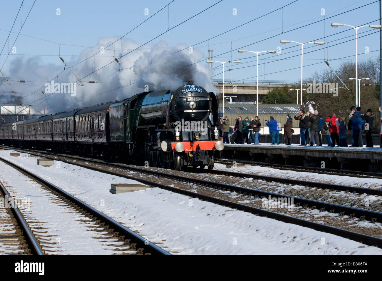 Newly Built A1 Class Steam Locomotive Tornado heads south through ...