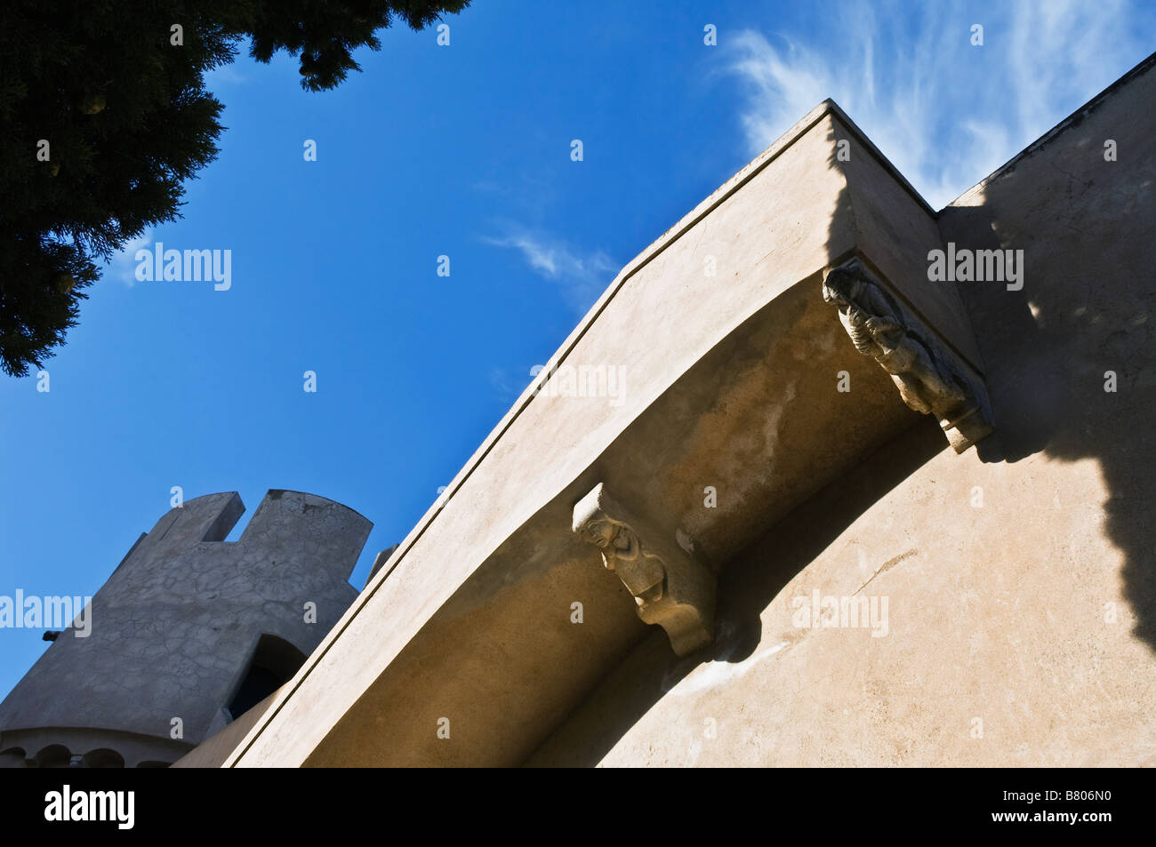 Caryatids in the medieval castle of Alvito Alentejo Portugal Stock ...