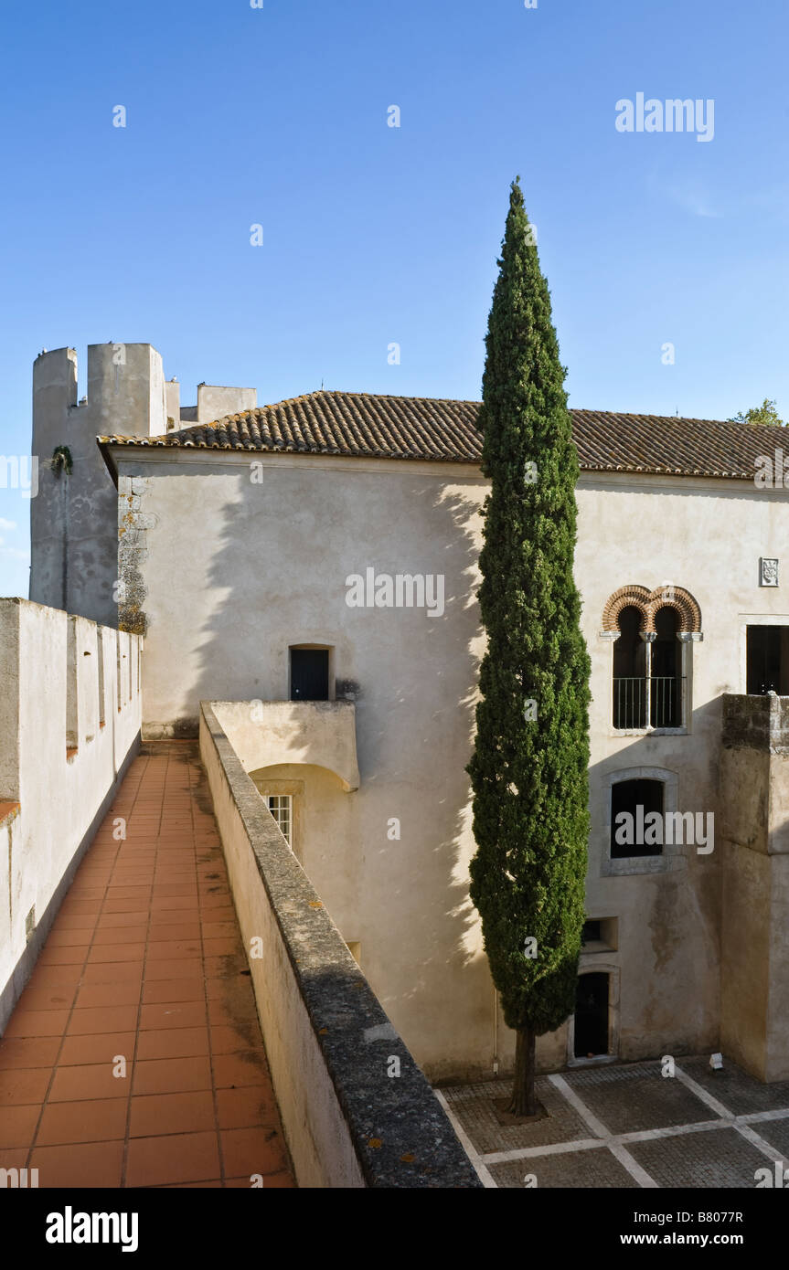 Patio of the medieval castle of Alvito Alentejo Portugal Stock Photo ...