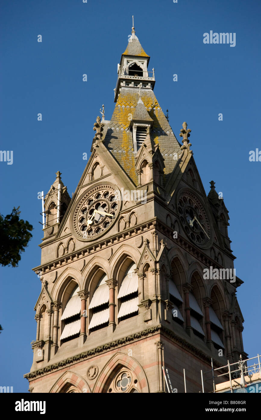 Victorian Town Hall in the centre of the old medieval city of Chester ...