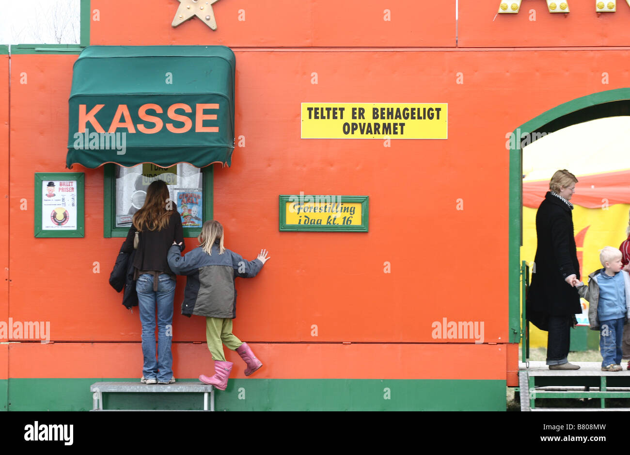 At a small circus in a village in Denmark Stock Photo - Alamy