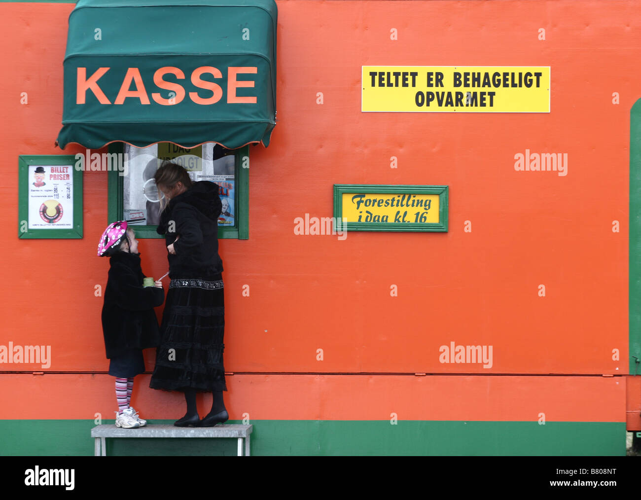 At a small circus in a village in Denmark Stock Photo - Alamy