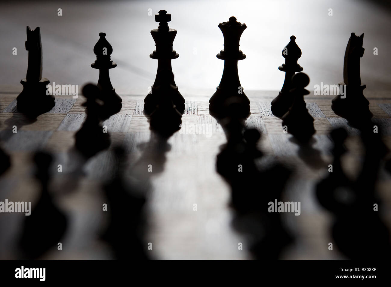 playing a game of chess Stock Photo - Alamy