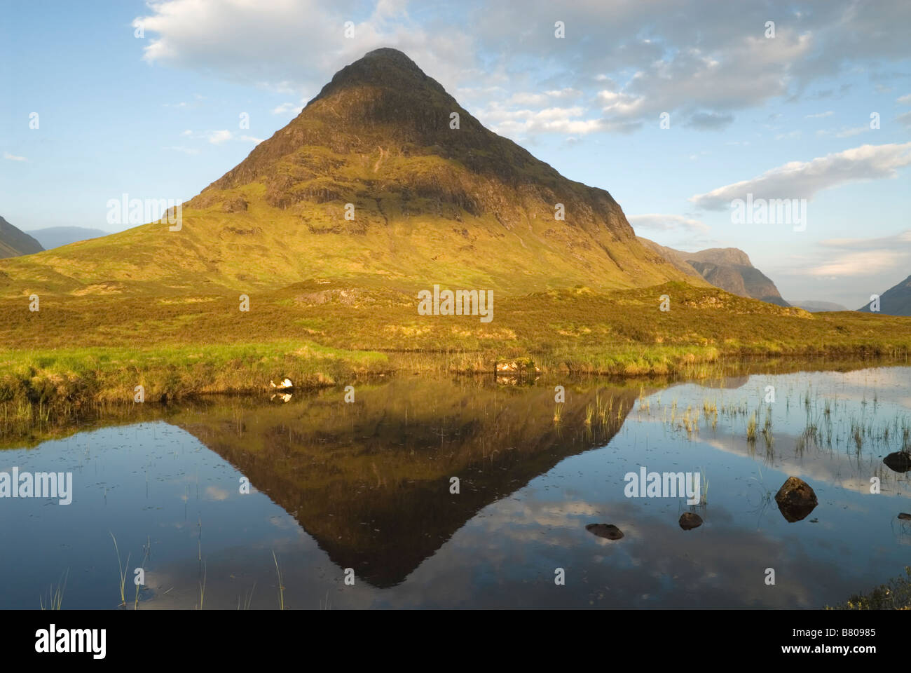 Lochan na Fola and Stob Coire Raineach a munro at the northeastern end ...