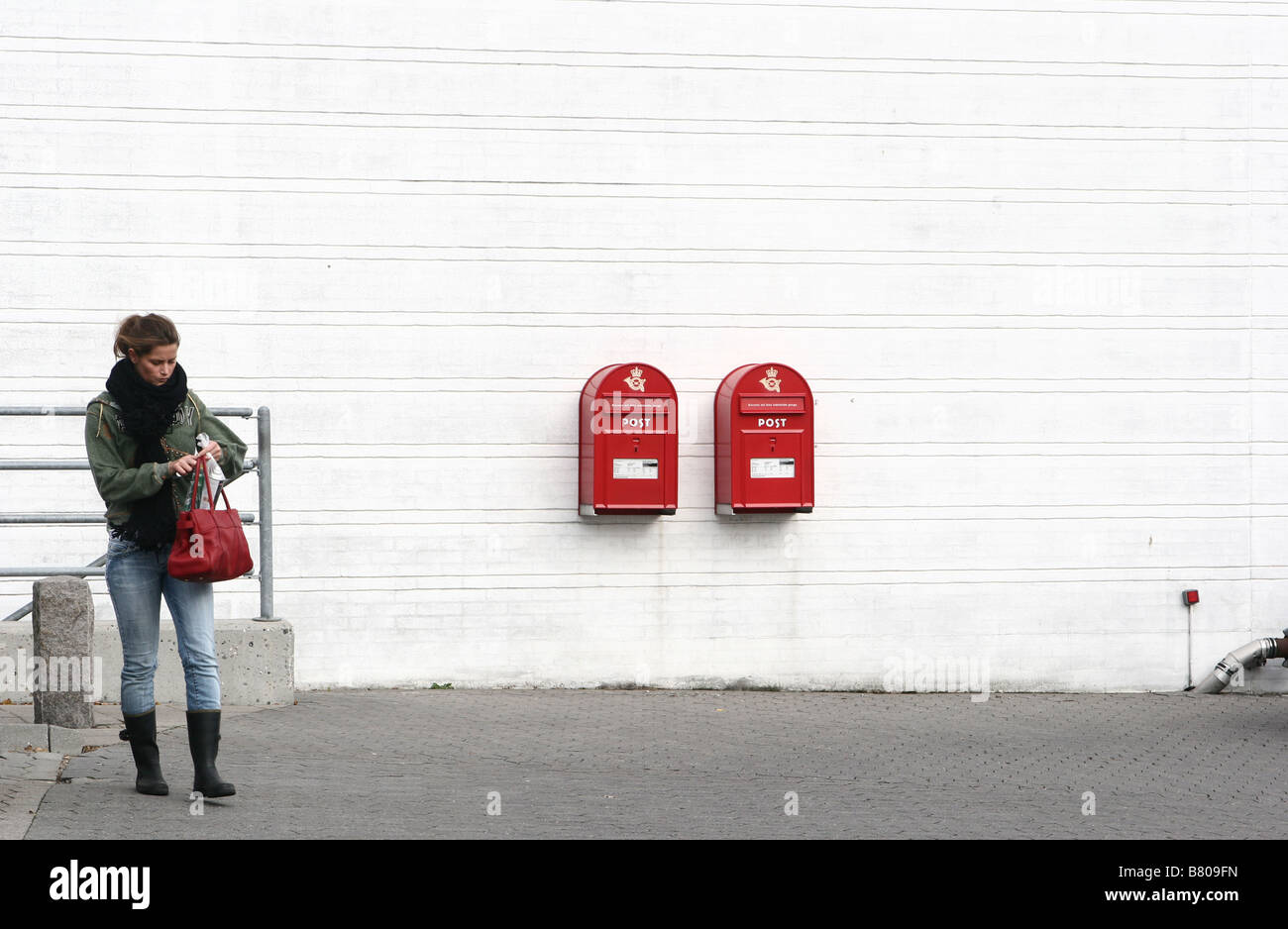 Copenhagen postbox hi-res stock photography and images - Alamy