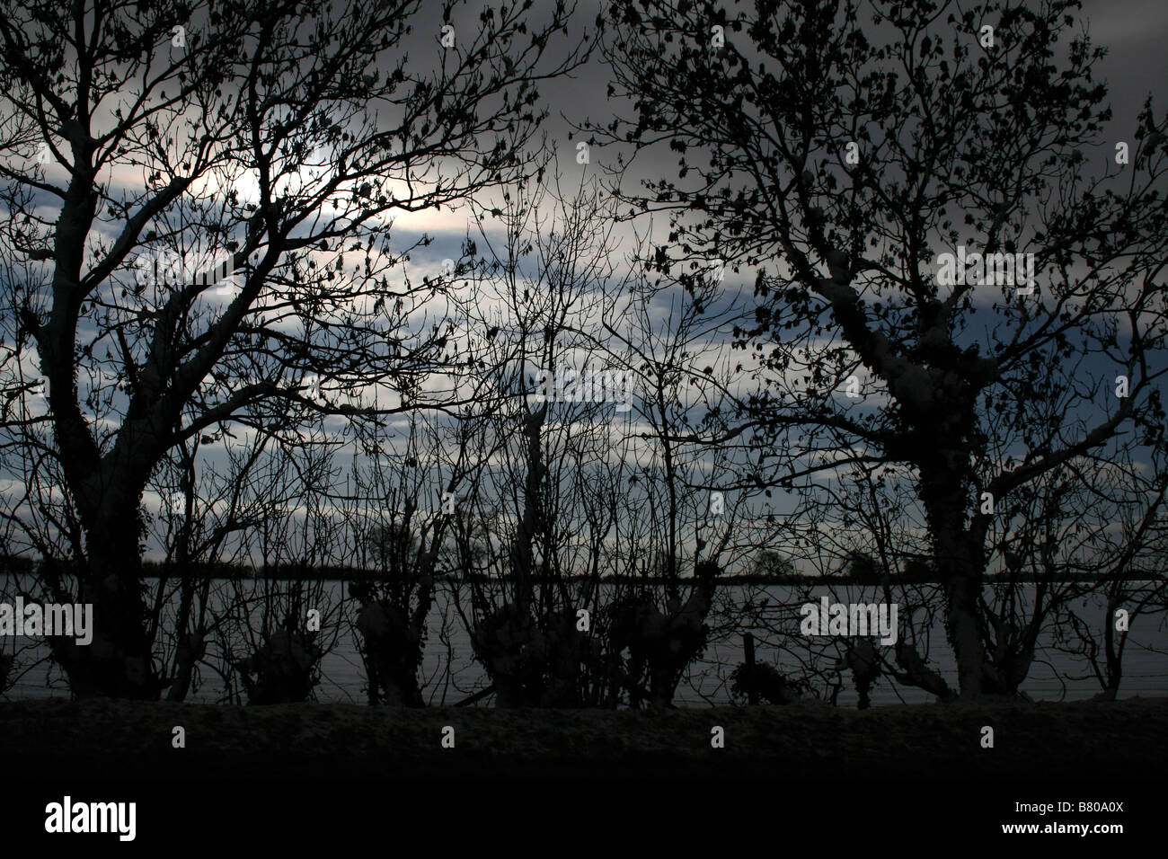 Dark day in Oxfordshire Stock Photo - Alamy