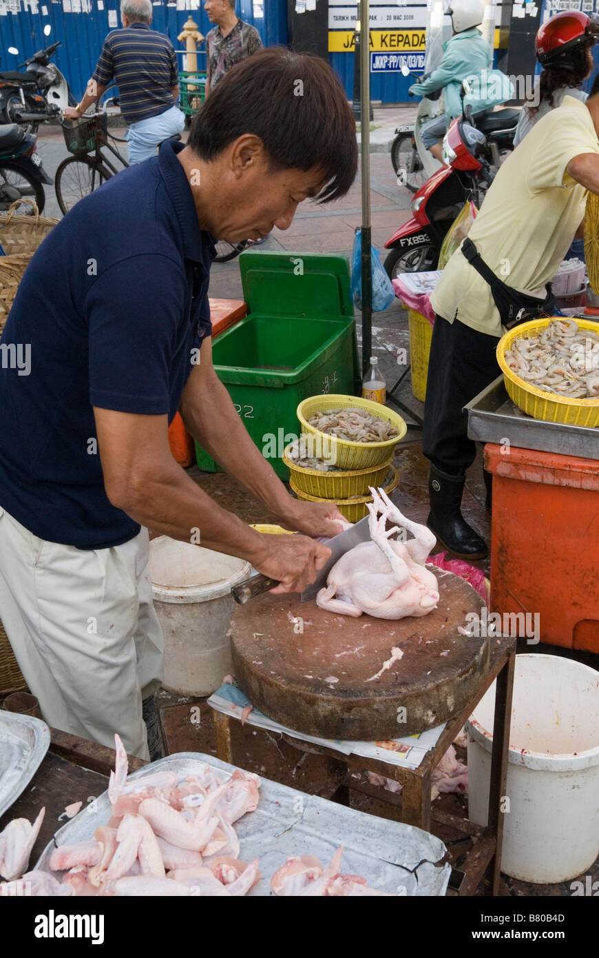 Meat market in penang malaysia hi-res stock photography and images - Alamy
