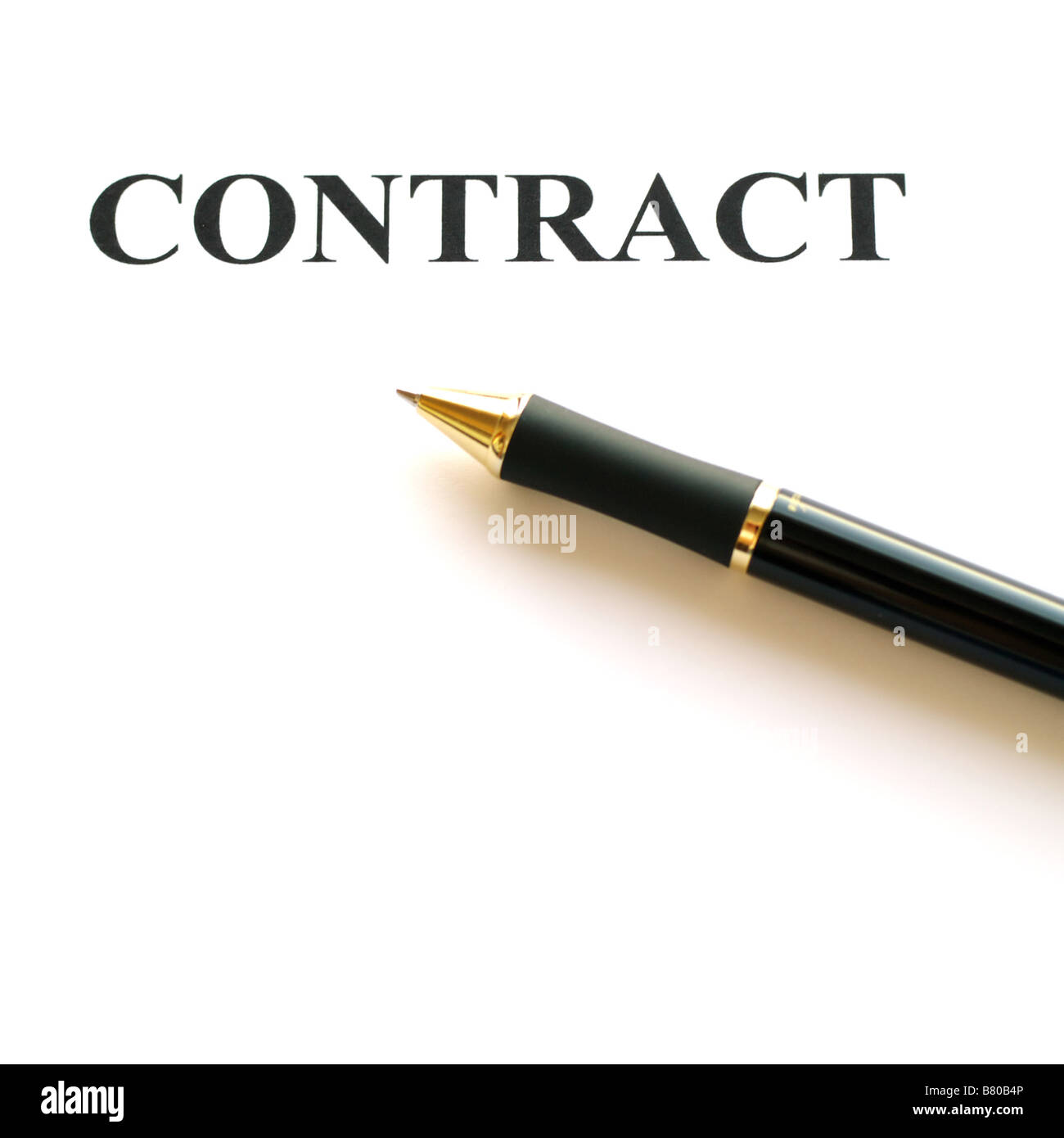 Signing business document contract Cut Out Stock Images & Pictures - Alamy