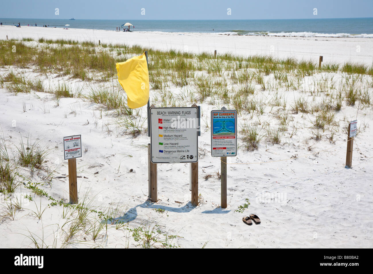 Beach warning signs hi-res stock photography and images - Alamy