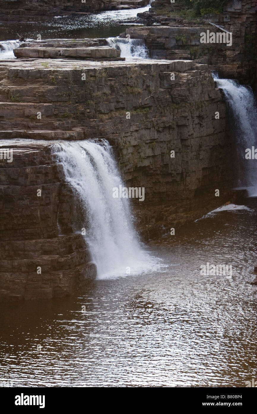Streams pour into a small river in upstate New York USA October 6 2008 ...