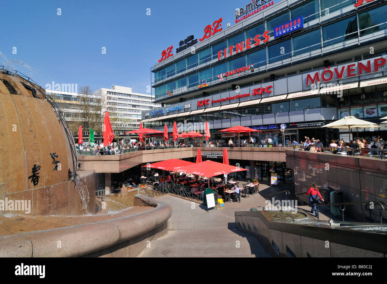 One of the entrances to the Europacenter, Breitscheidplatz ...