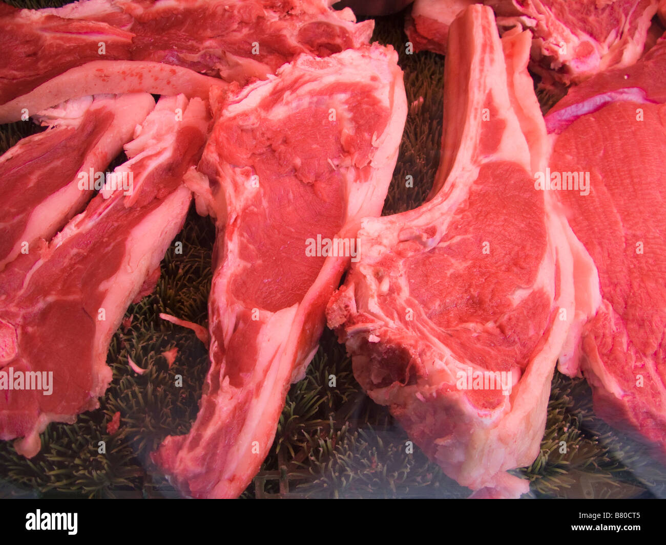 Moroccan red meat Stock Photo - Alamy