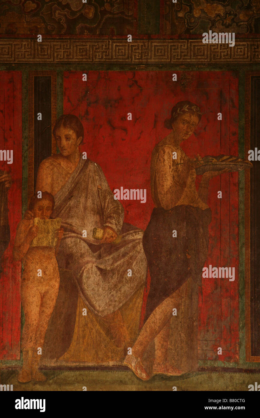 Triclinium fresco hi-res stock photography and images - Alamy