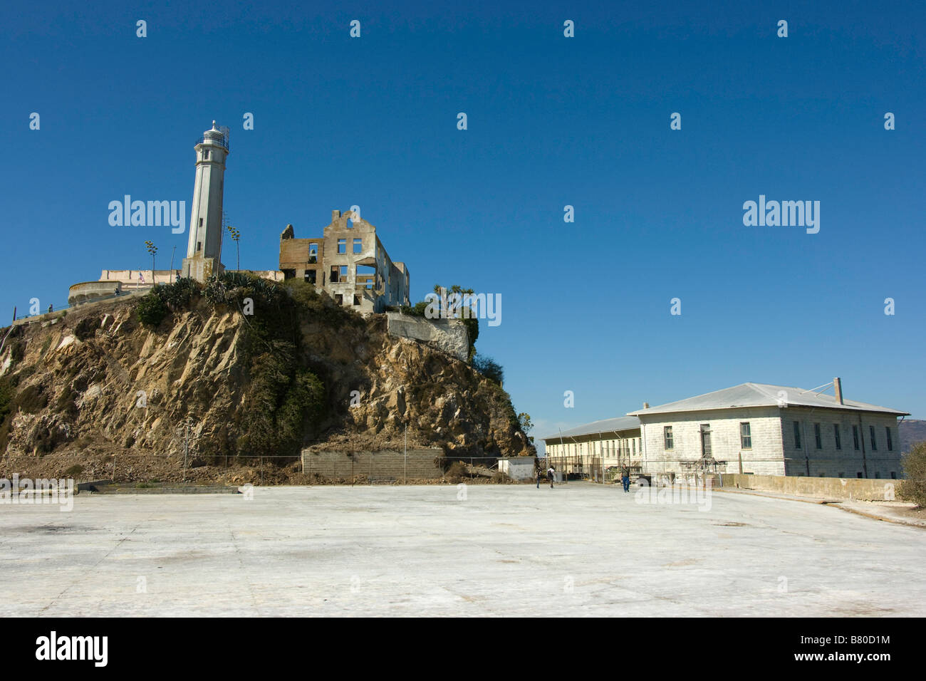 Alcatraz parade ground Stock Photo - Alamy