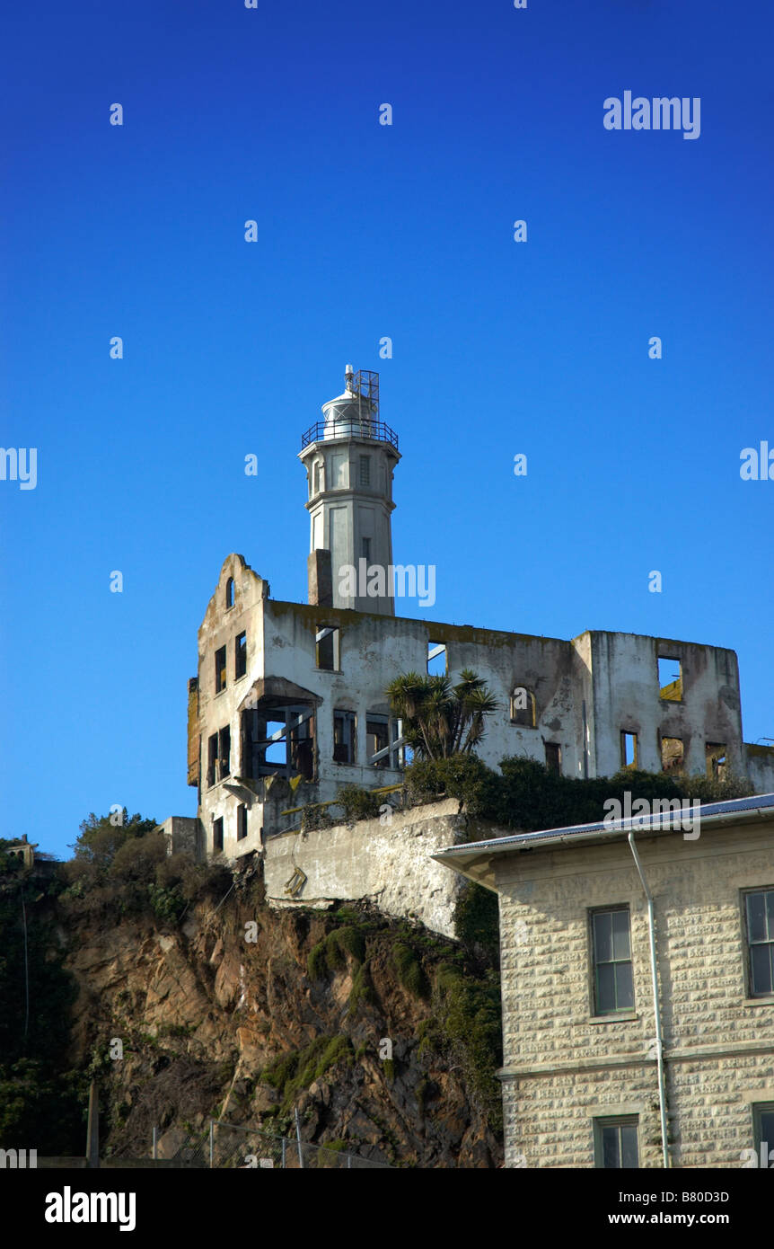 The lighthouse on Alcatraz Island, San Francisco, USA Stock Photo - Alamy