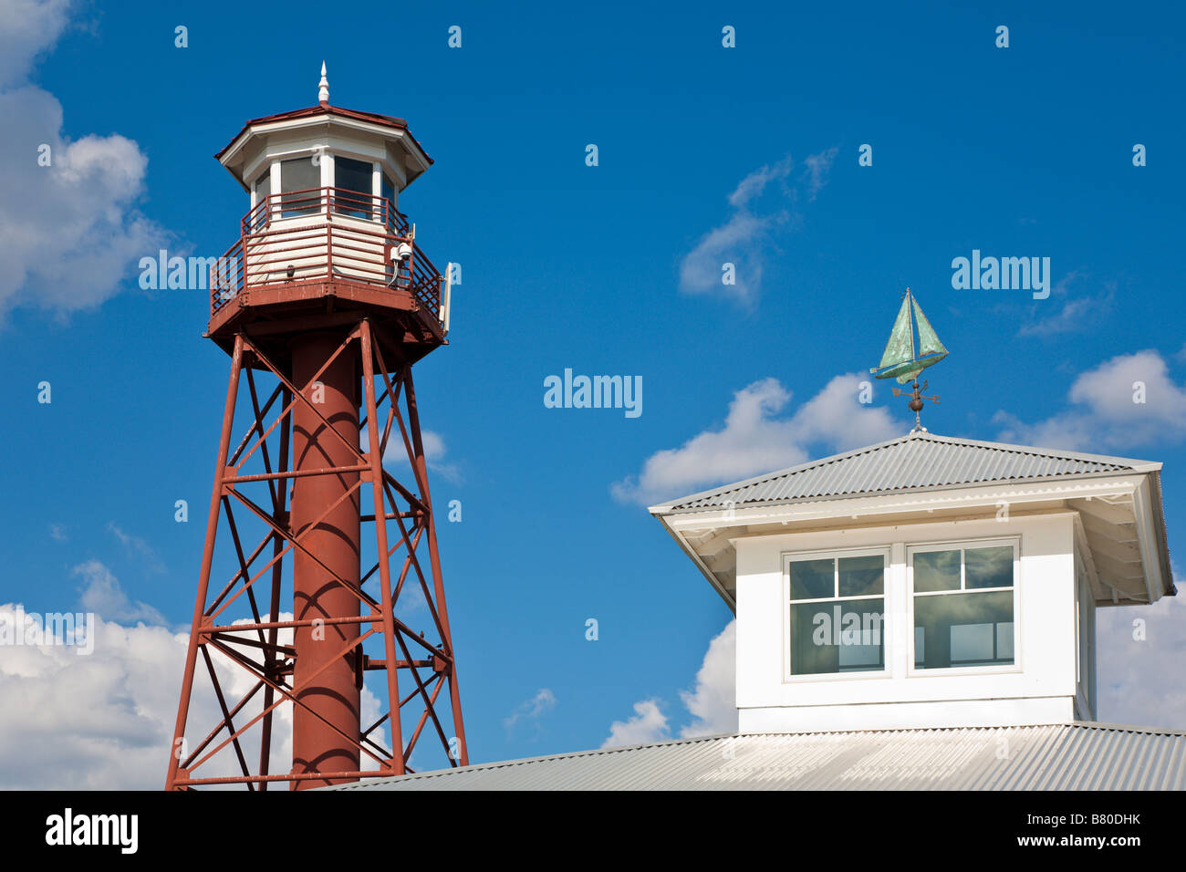 Replica of lighthouse next to seafood restaurant in The Villages ...