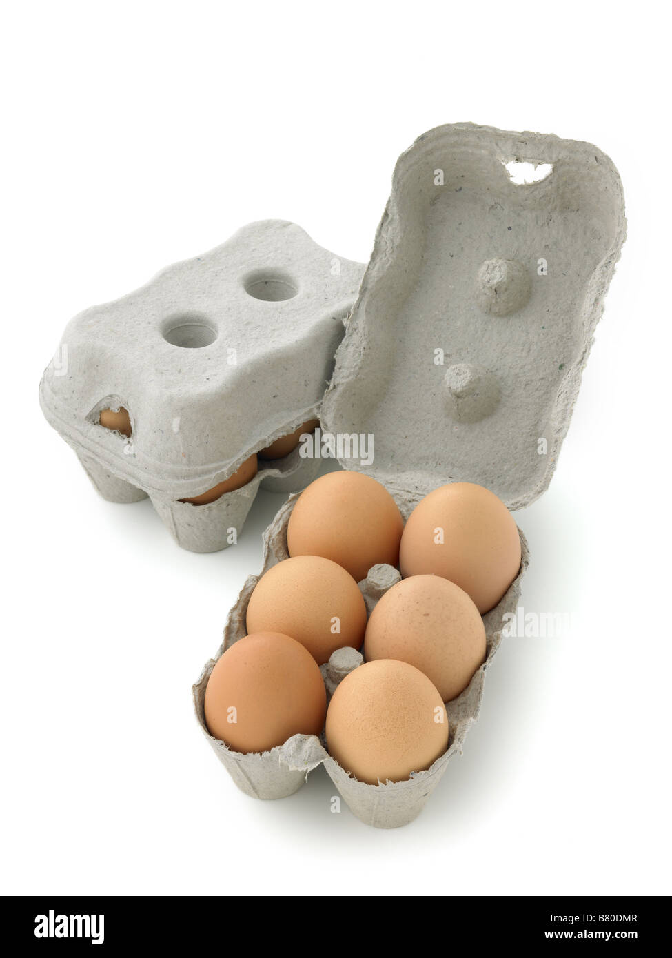 Eggs box brown Cut Out Stock Images & Pictures - Alamy
