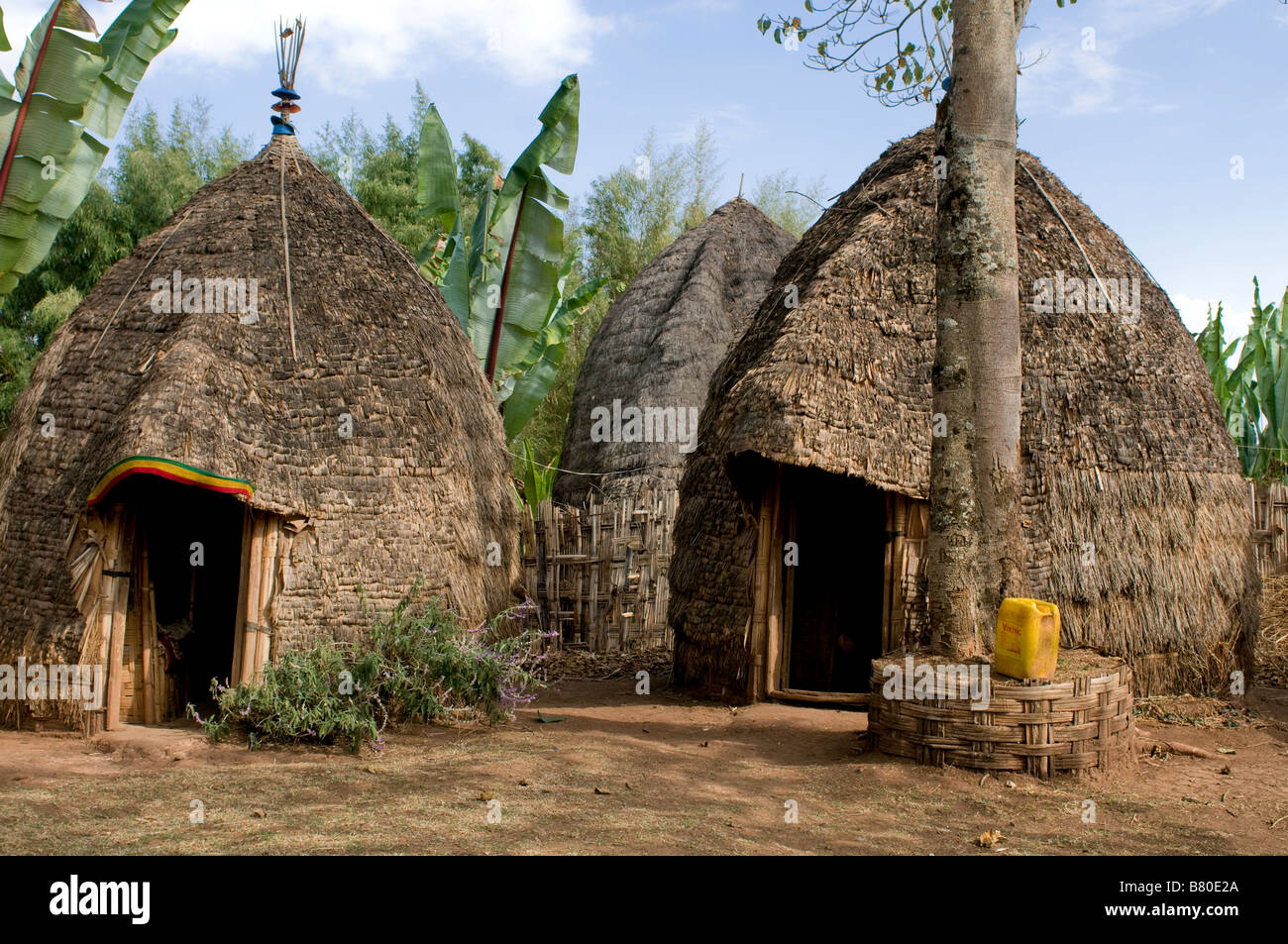 Traditional hut from the Dorze tribe Omovalley Ethiopia Africa Stock ...