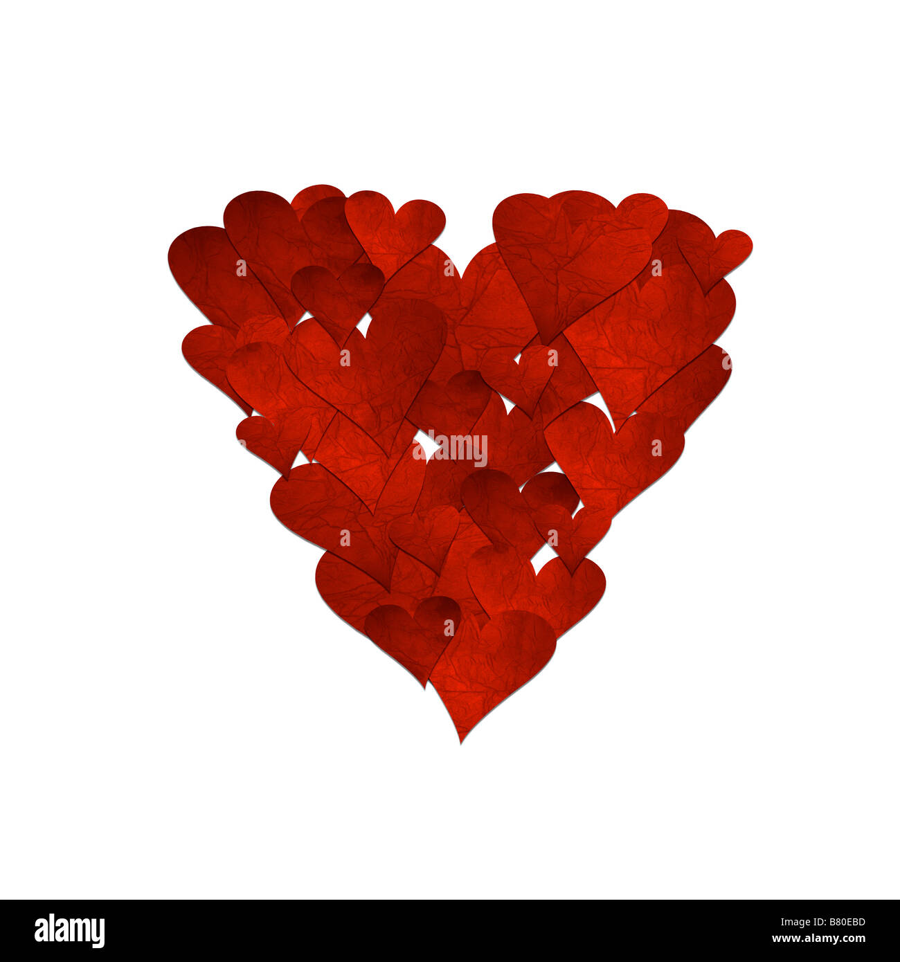 Big heart and small heart Cut Out Stock Images & Pictures - Alamy