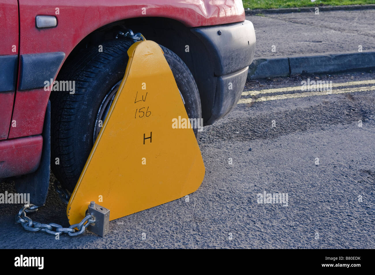 Car boot parking violation High Resolution Stock Photography and Images ...