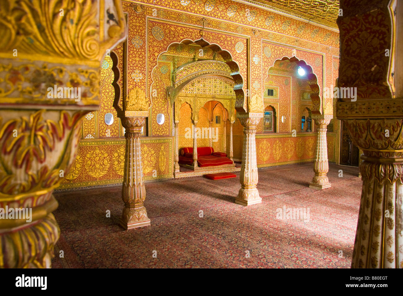 Anup Mahal Palace Junagarh Fort Bikaner Rajasthan India Stock Photo - Alamy
