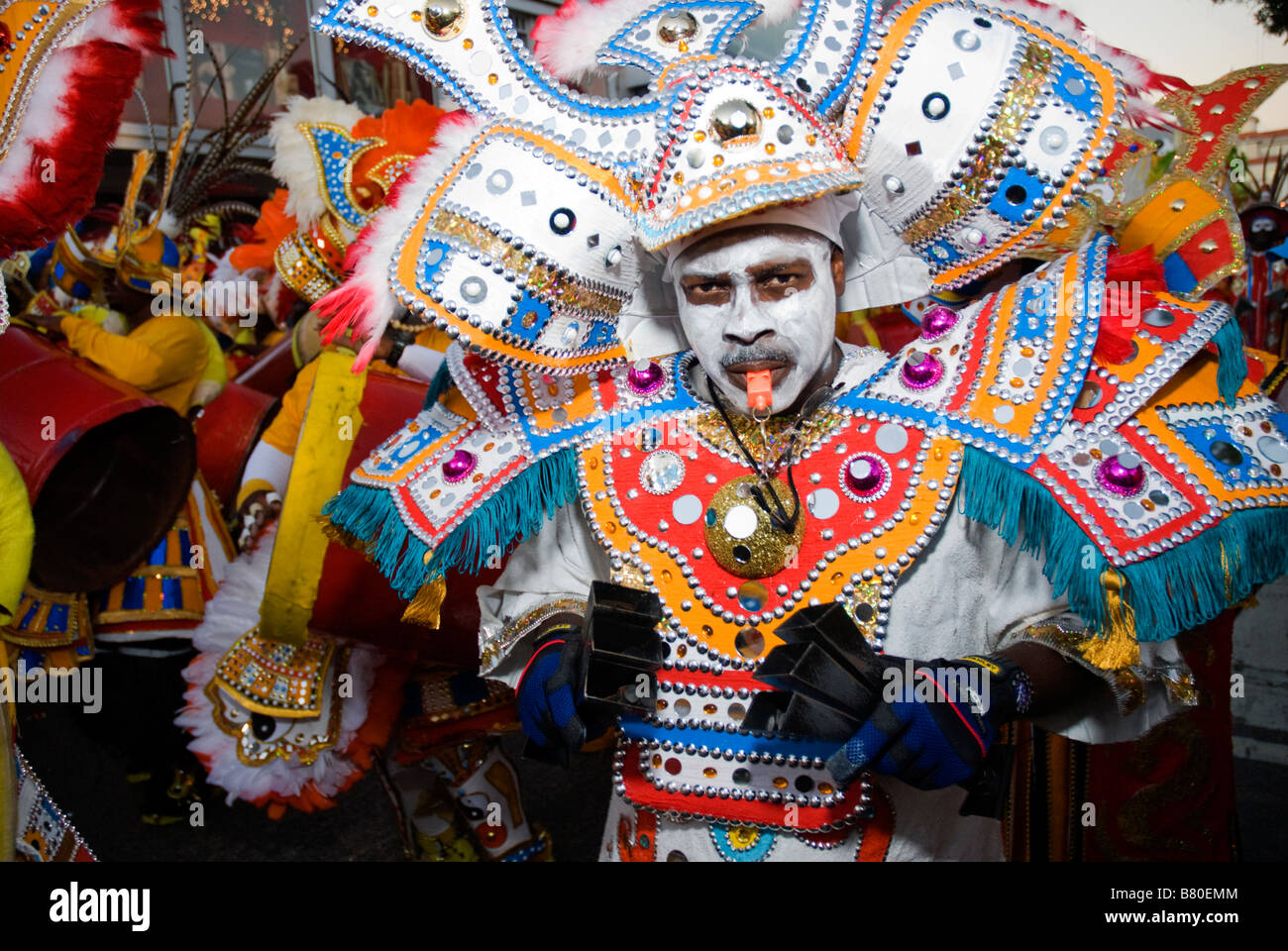 Male Junkanoo Dancer Junkanoo Boxing Day Parade Nassau Bahamas Stock ...