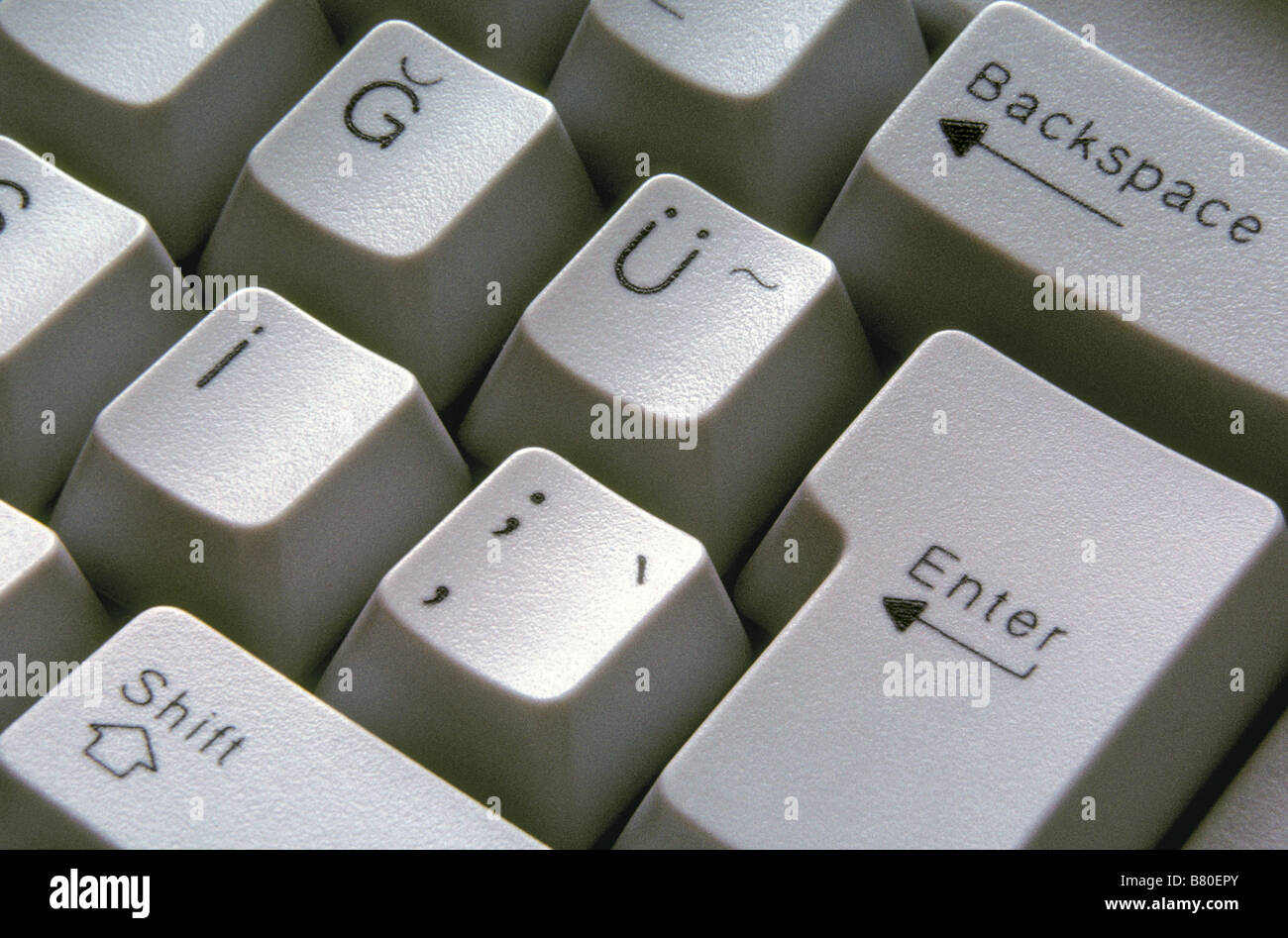 Turkish keyboard keys Stock Photo - Alamy