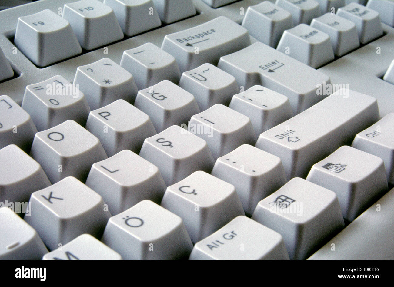 Turkish keyboard keys Stock Photo - Alamy
