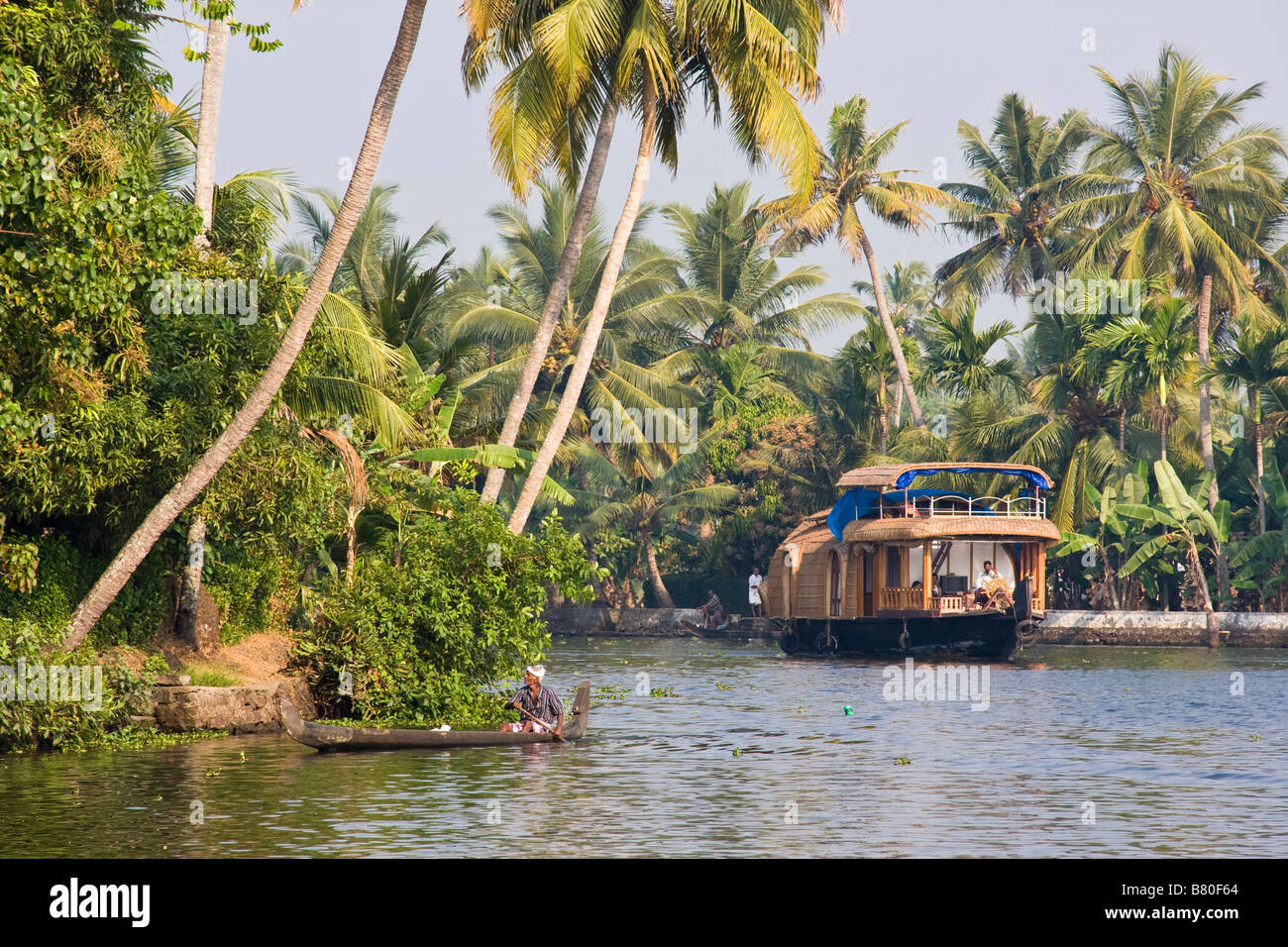 The Backwaters at Alappuzha or Alleppey Kerala India Stock Photo - Alamy