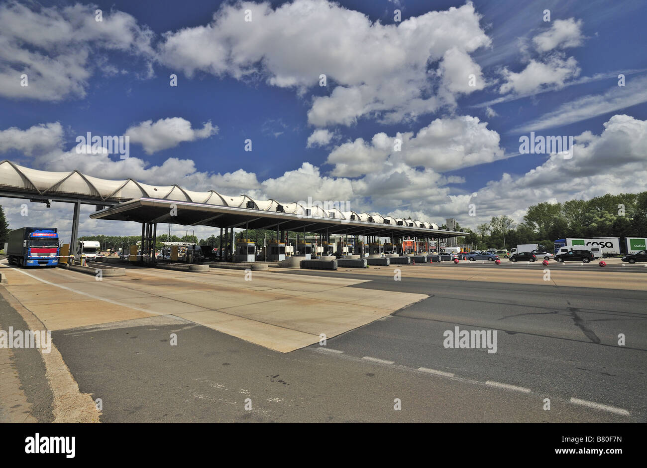 French toll road hi-res stock photography and images - Alamy
