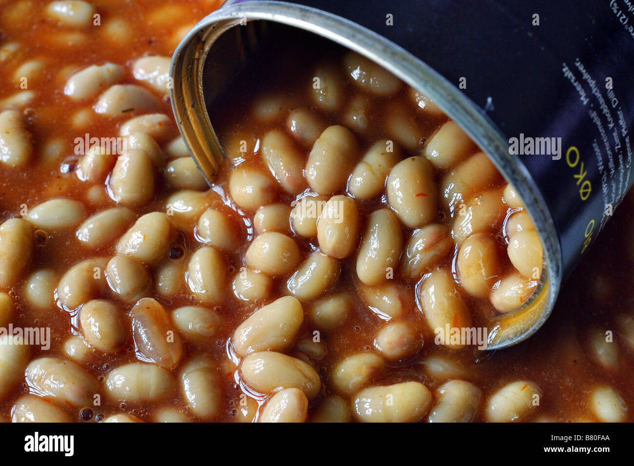 Biona organic baked beans Stock Photo - Alamy