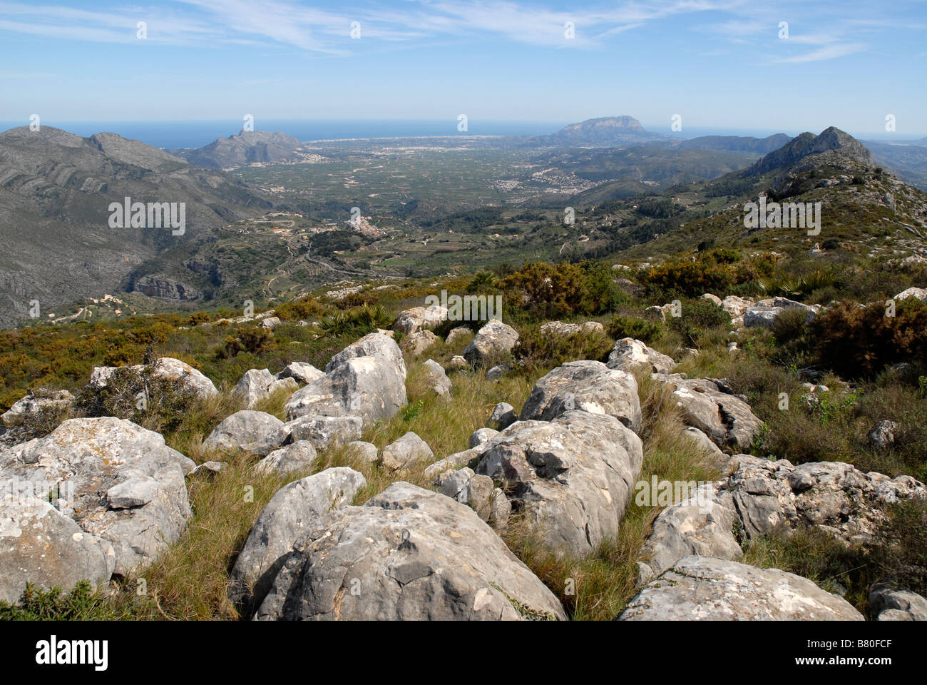 Cavall Verd, Montgo & coast, Serra del Penyo, near Benimaurell, Vall de ...