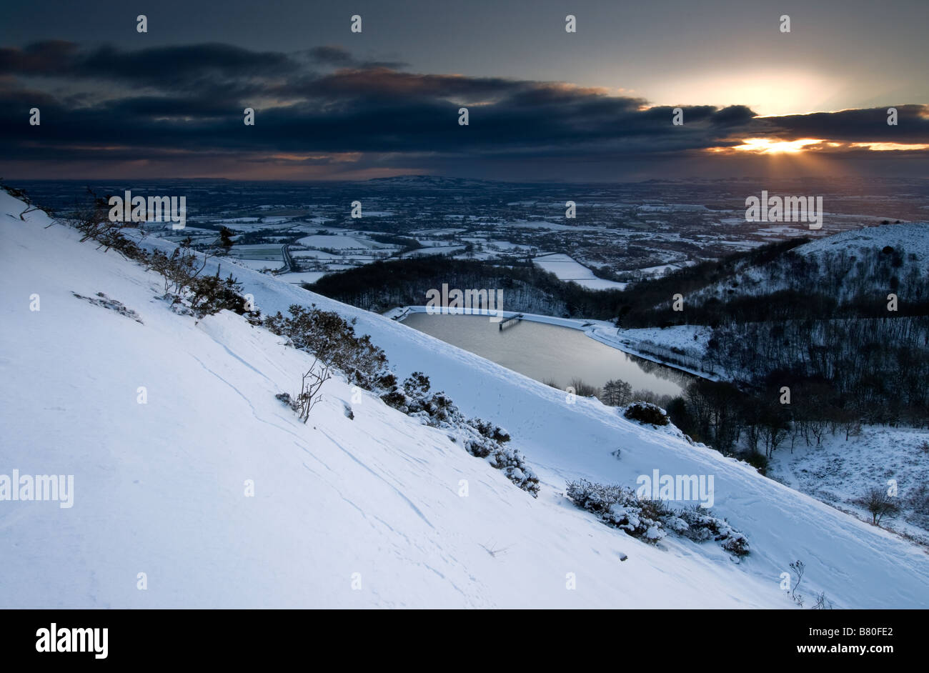 Winter on the Malvern Hills, England Stock Photo - Alamy