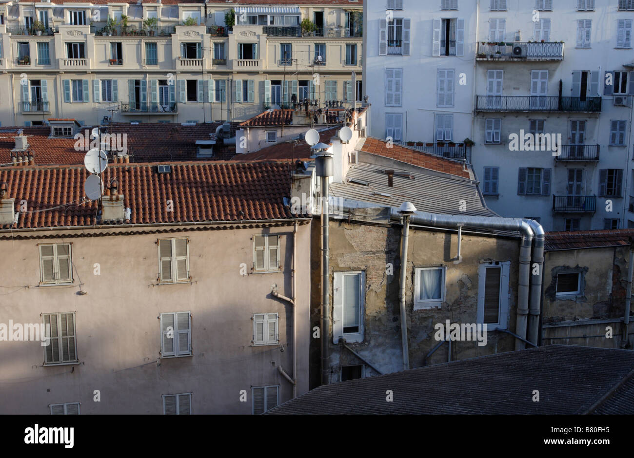 A view of houses in Nice, France Stock Photo - Alamy