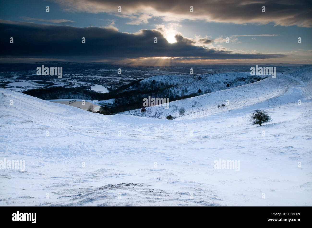 Winter on the Malvern Hills, England Stock Photo - Alamy