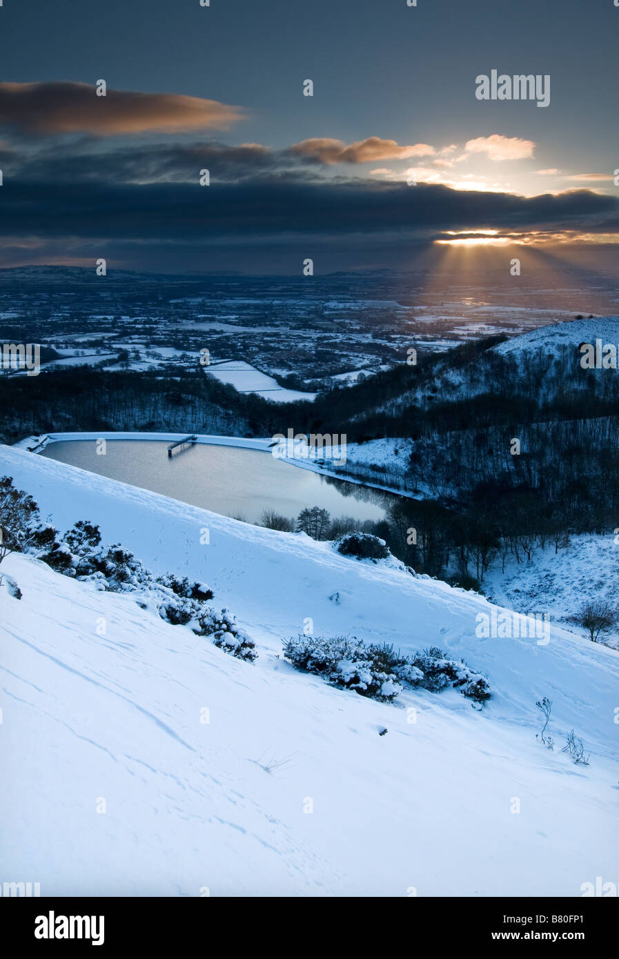 Winter on the Malvern Hills, England Stock Photo - Alamy