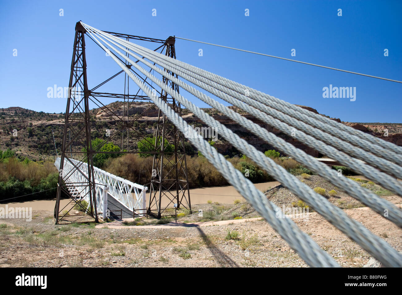 Dewey Suspension Bridge, constructed in 1916, is Utah's longest ...