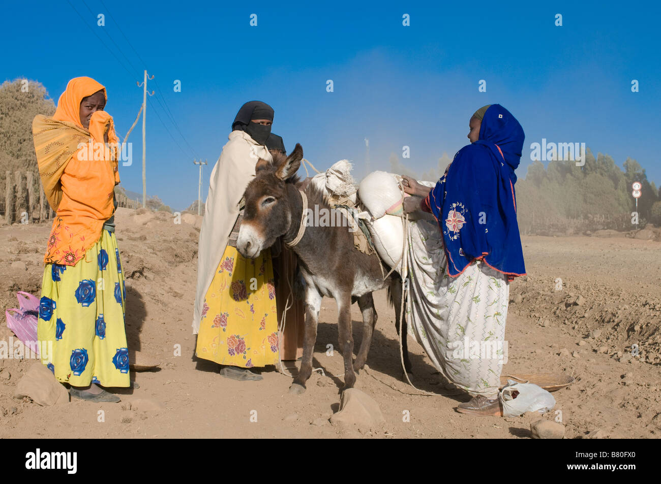 Muslim on their way to the market Bale mountain Ethiopia Africa Stock ...