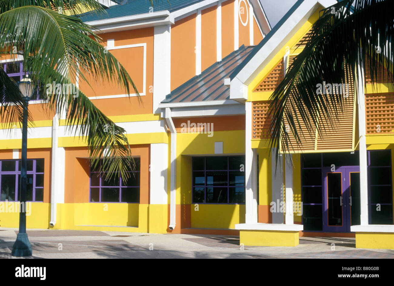 Colourful buildings in Nassau, Bahamas Stock Photo - Alamy