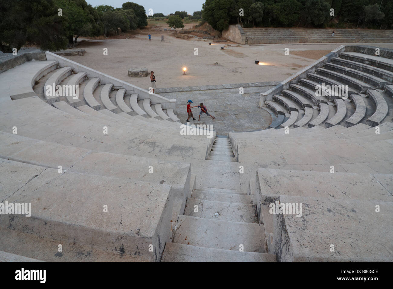 ancient Theatre and the Appolo Pythios Temple the patron deity of the ...