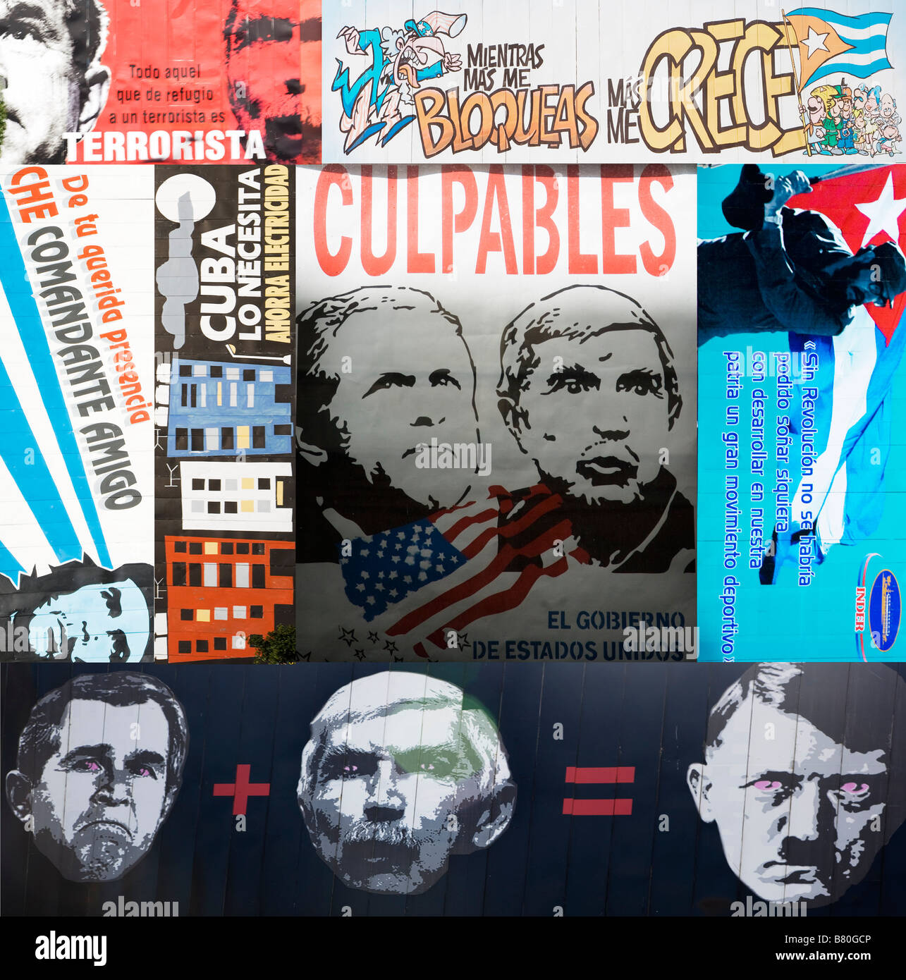 Cuban propaganda posters Stock Photo - Alamy