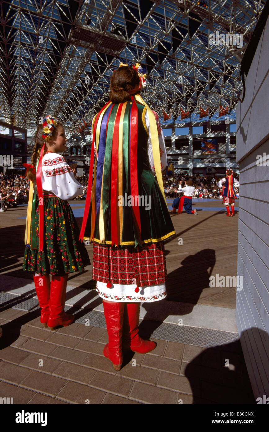 The Ukrainian Shumka Dancers from Edmonton Alberta Canada performing on ...