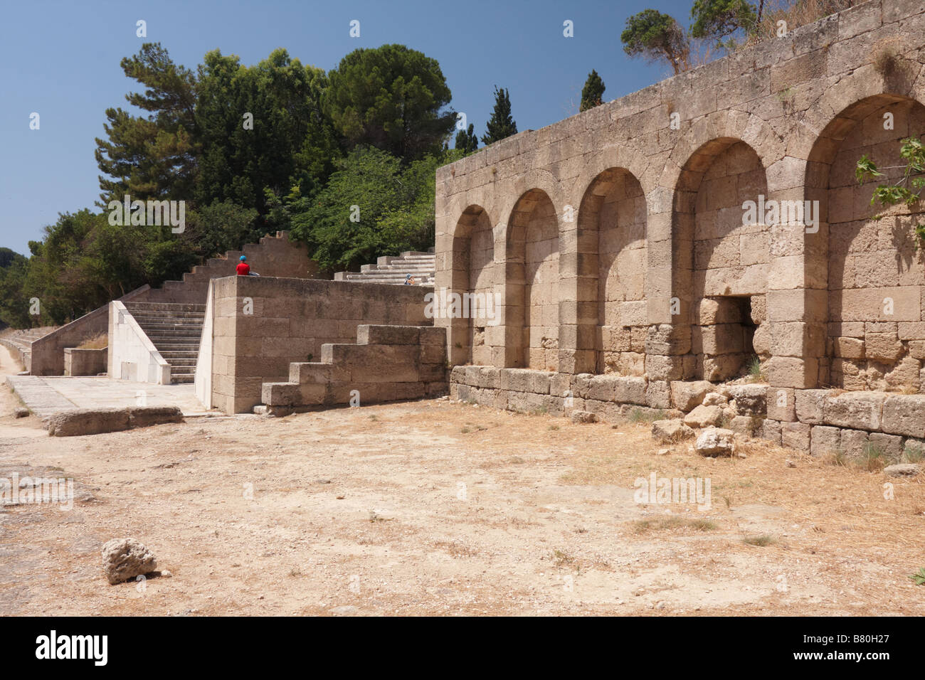 ancient Theatre and the Appolo Pythios Temple the patron deity of the ...